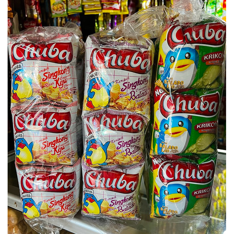 Jual Chuba Keripik Singkong Keju / Balado / Balado Ijo/ BALL (isi 20pcs ...