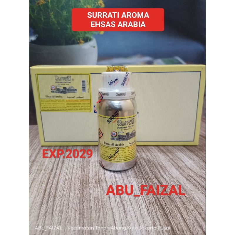 Jual PARFUM SURRATI BIBIT 100ML EHSAS ARABIA 100%ORIGINAL | Shopee Indonesia