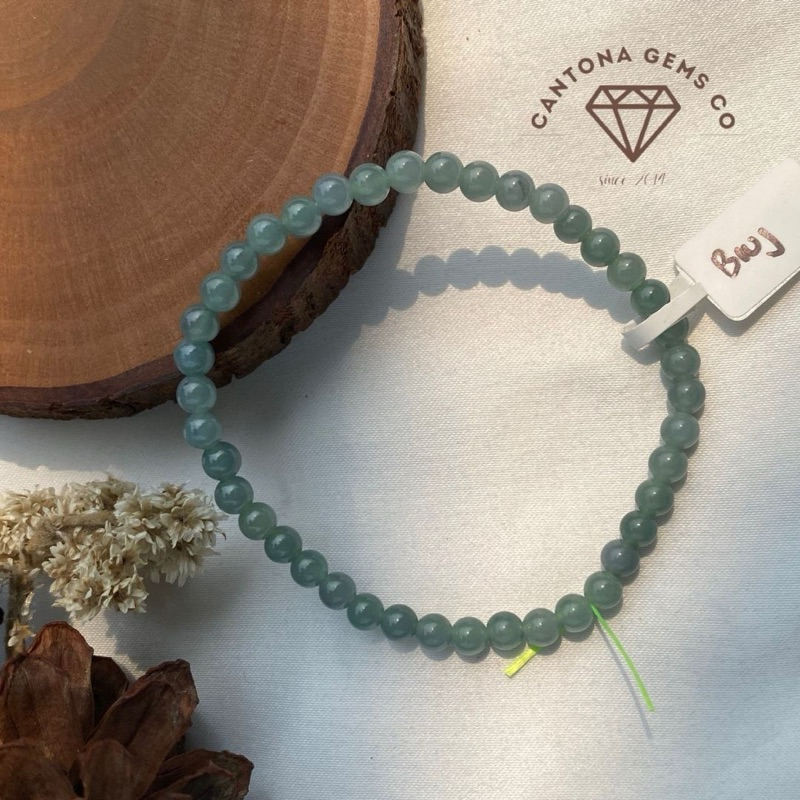 Jual Gelang Batu Alam Asli Blue Water Jade 4mm | Shopee Indonesia