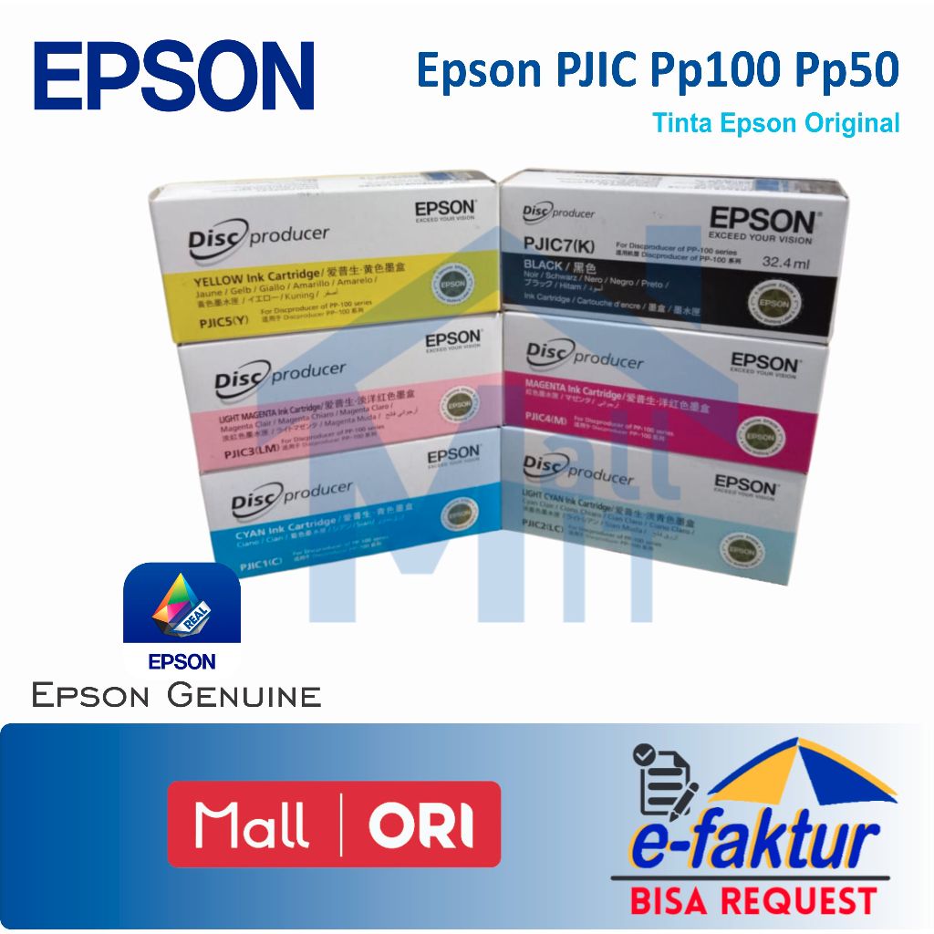 Jual MALLIT EPSON Tinta Epson Ink Cartridge PJIC PJIC1 PJIC2 PJIC3 OJIC4 PJIC5 PJIC7 PRINTER ...