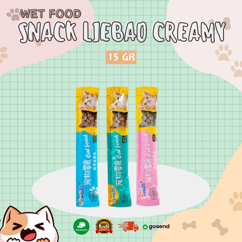 Jual Cemilan Kesukaan Kucing SNACK LIEBAO 15 GR Kemasan Satuan | Shopee ...