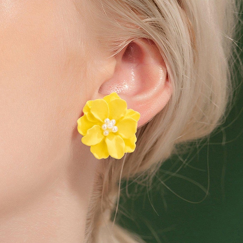 Jual Beeggttd Anting Bunga Camelia Serbaguna Sederhana Anting Bunga ...