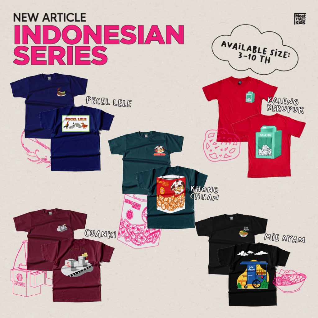 Jual MEET THE KIDS KAOS TEMA INDONESIA | Kaos KalengKerupuk | Kaos ...