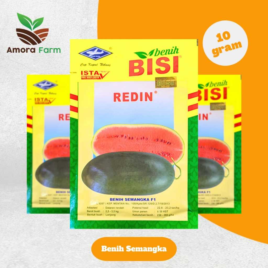 Jual Benih Semangka Hibrida F1 REDIN Cap Kapal Terbang Kemasan 10gram ...