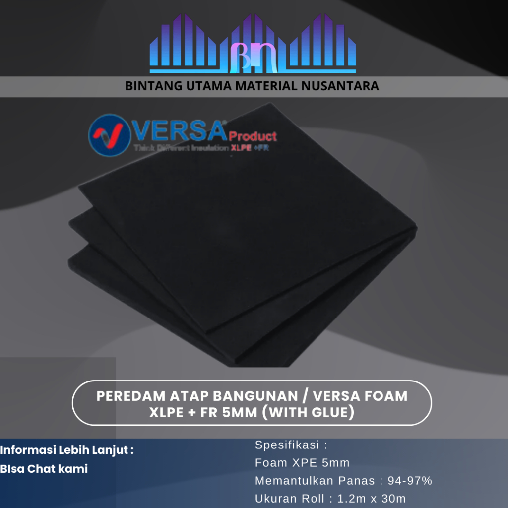 Jual Peredam Atap Bangunan / Insulasi Atap Rumah / merk Versa Foam XLPE ...