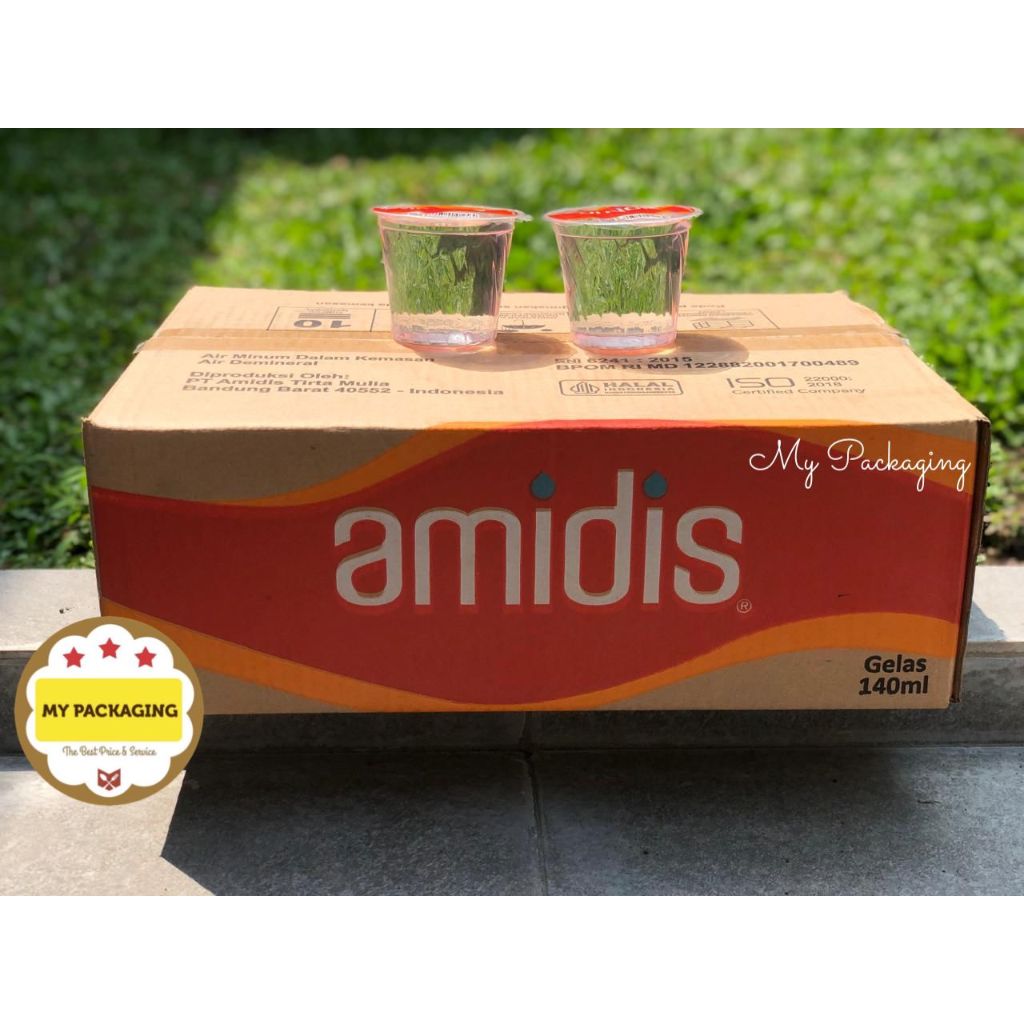 Jual AMIDIS WATER - Air Mineral kemasan Gelas Mini Ukuran 140 ml - 48 ...