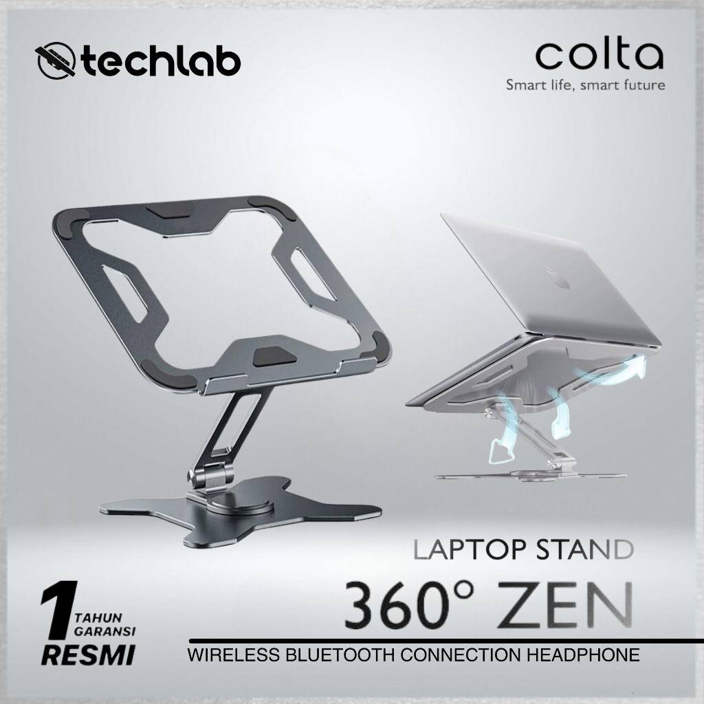 Jual Colta Zen 360° Aluminum Laptop Stand Holder Rotateable | Dudukan ...
