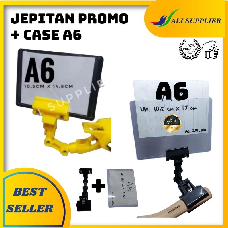 Jual 1 SET JEPITAN + CASE A6 / PRICE TAG JEPIT / JEPITAN HARGA / LABEL ...