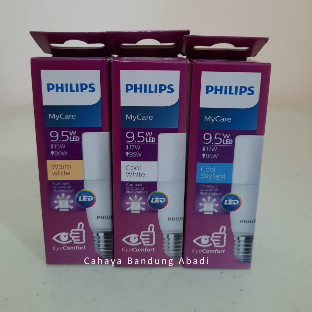 Jual Lampu Philips LED DL Stick 9.5 Watt 9,5W Putih Kuning Semi Putih ...