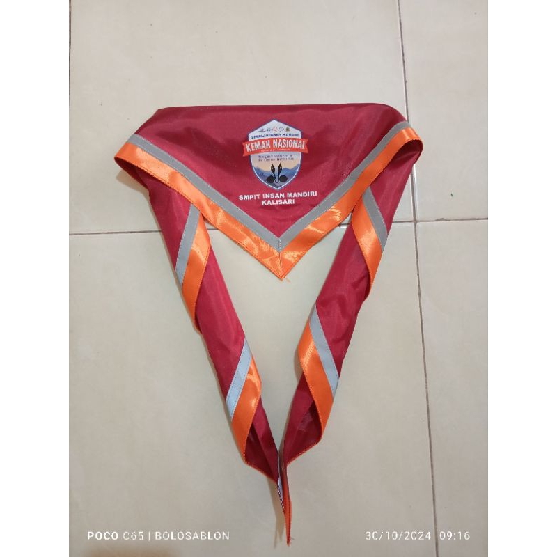 Jual SCRAF PRAMUKA CUSTOM LOGO LIS MENYALA SCRAF POLOS PRINT DTF ...