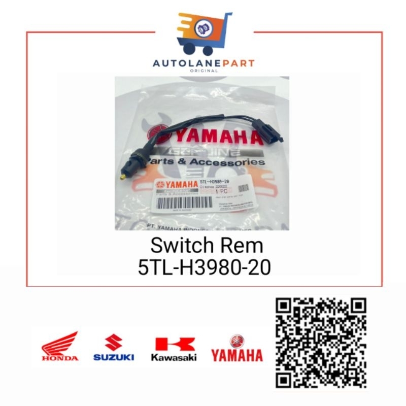 Jual 5TL-H3980-20 FRONT STOP SWITCH ASSY Switch rem depan kanan Mio ...