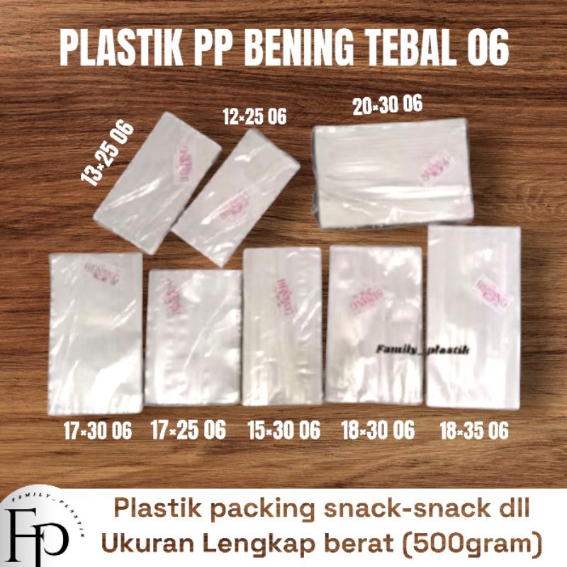Jual (ukuran lengkap) plastik termurah plastik PP bening tebal 06//12× ...