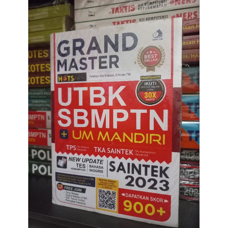 Jual ORIGINAL GRAND MASTER HOTS UTBK SBMPTN+UM MANDIRI TKA SAINTEK 2023 FARAHAYU SIWI EVITASARI ...