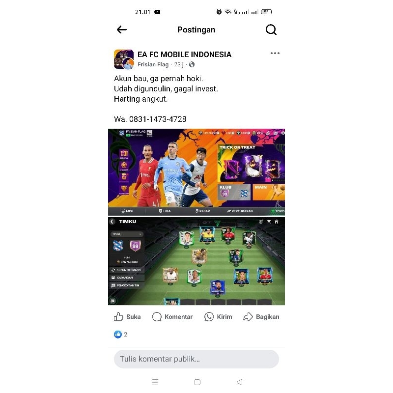 Jual akun fc24 | Shopee Indonesia