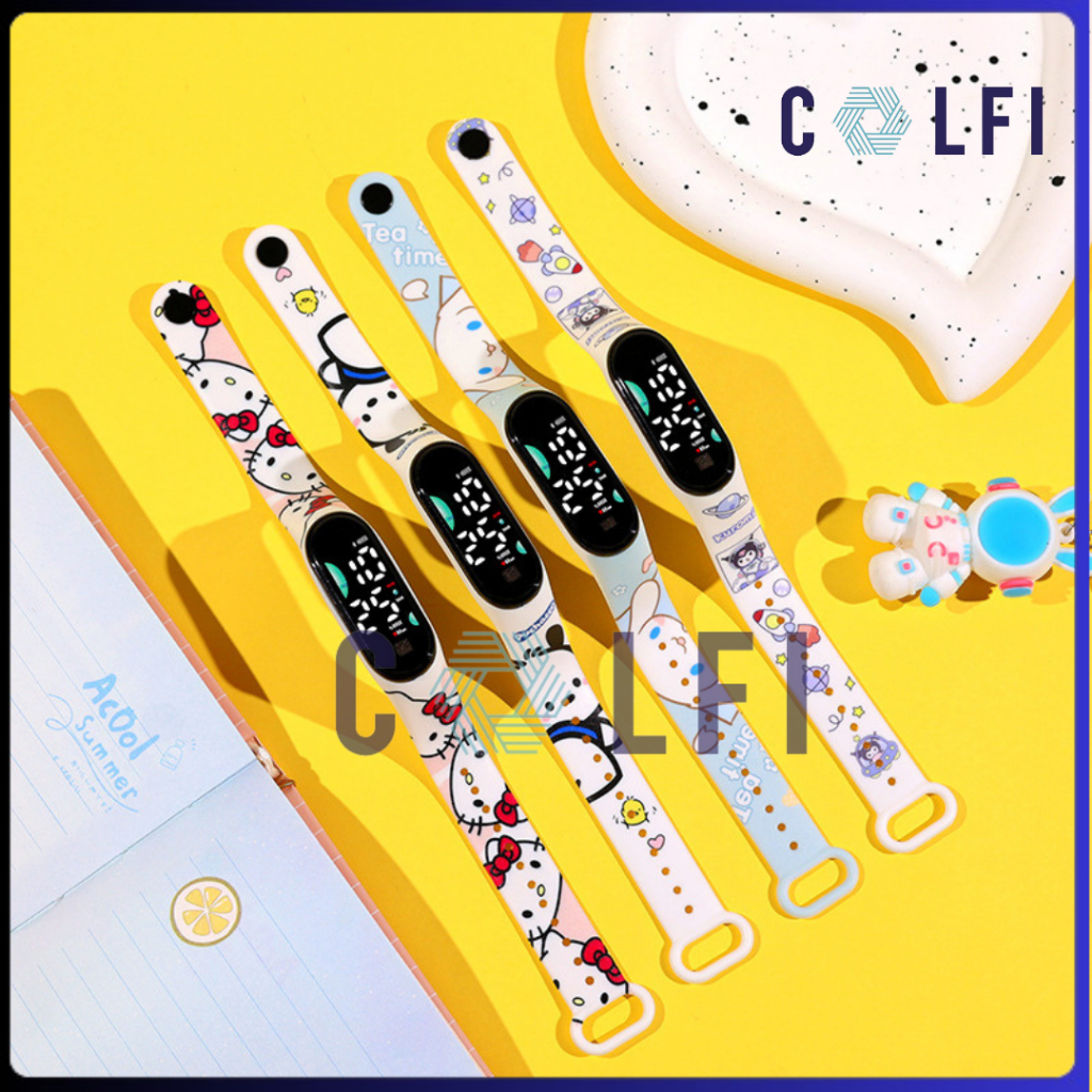 Jual Colfi Jam Tangan Digital Anak LED Touch Screen Motif Karakter ...