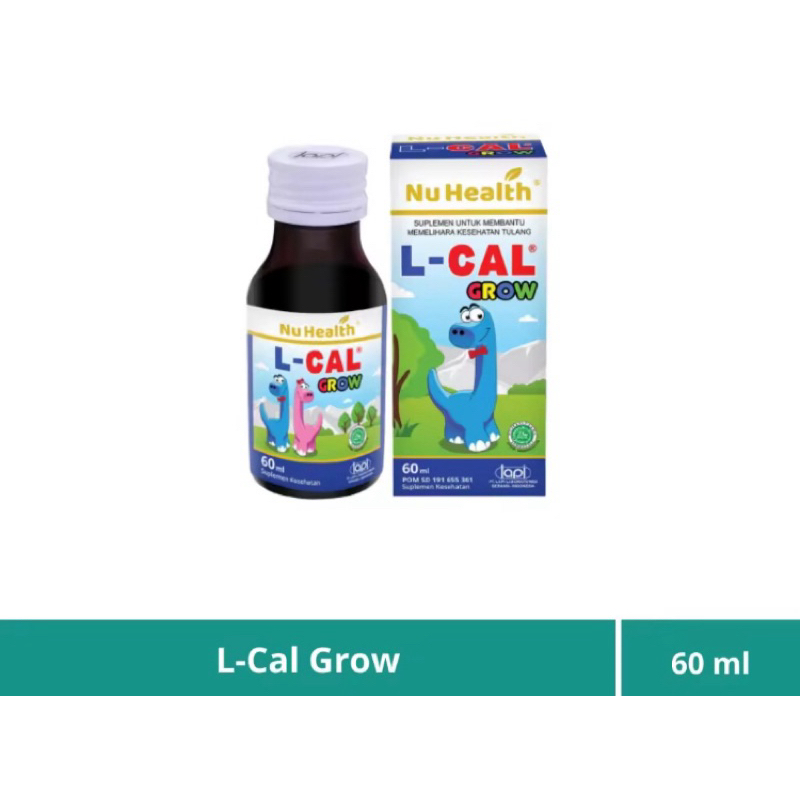 Jual L-CAL GROW SYRUP 60 ML SUPLEMEN PERTUMBUHAN TULANG PADA ANAK (OTC ...