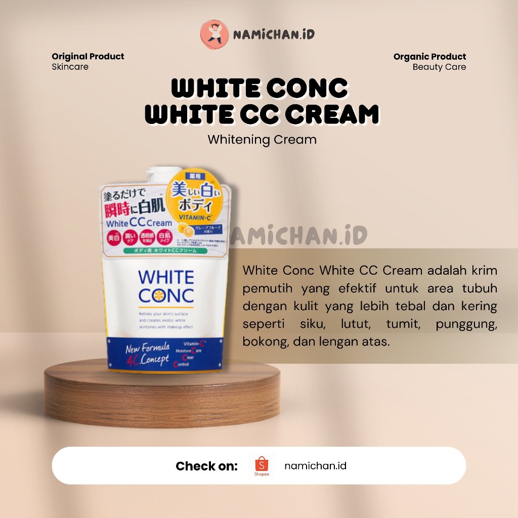 Jual [ Ready Stock ] White Conc CC Cream Body Brightening Whitening ...