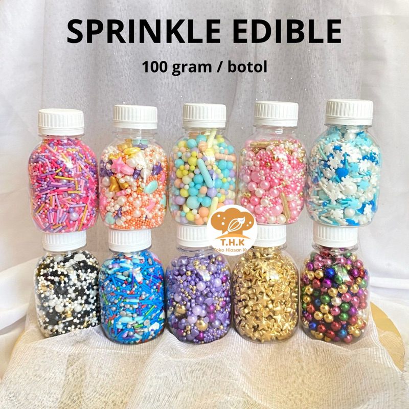 Jual 100gr SPRINKLE BOTOL Hiasan Kue Bisa Dimakan | Shopee Indonesia