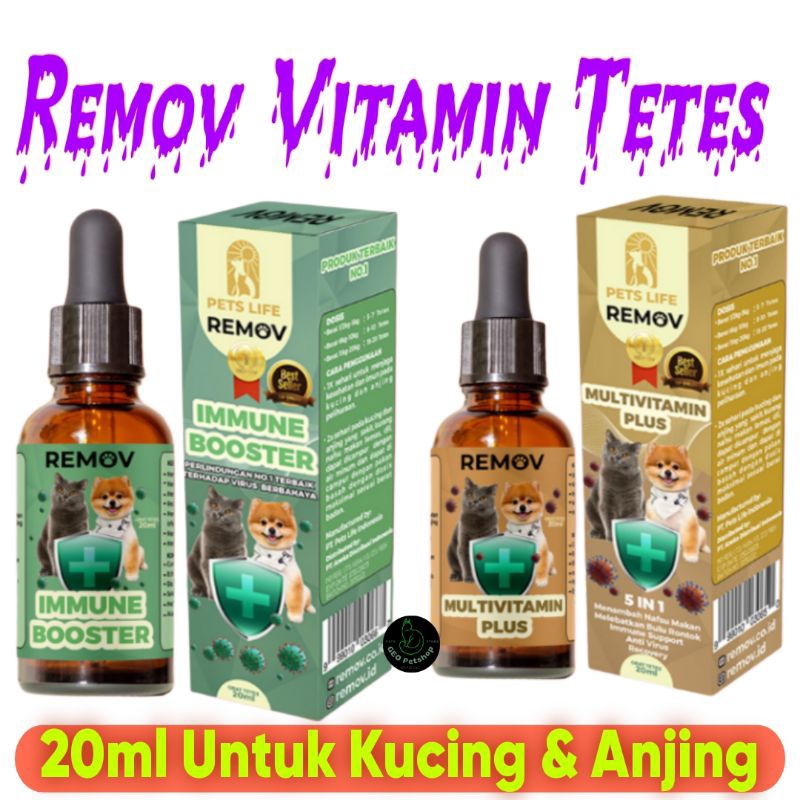 Jual REMOV Vitamin Tetes 20ml Immune Booster Dan Multivitamin Plus ...
