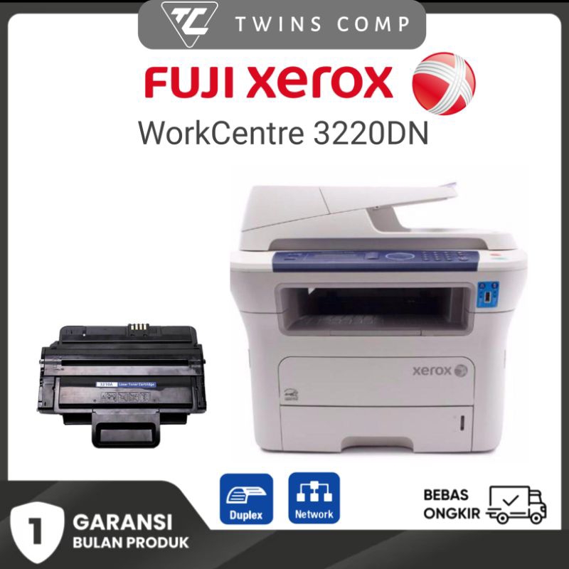 Jual mesin fotocopy mini xerox workcentre 3220dn multifungsi | Shopee ...
