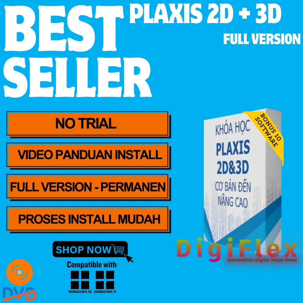 Jual PLAXIS 2D & 3D versi 2024 Ultimate full version permanent | Shopee Indonesia