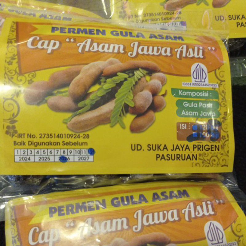 Jual JADUL 25 pcs Permen asem Jawa tradisional | Shopee Indonesia