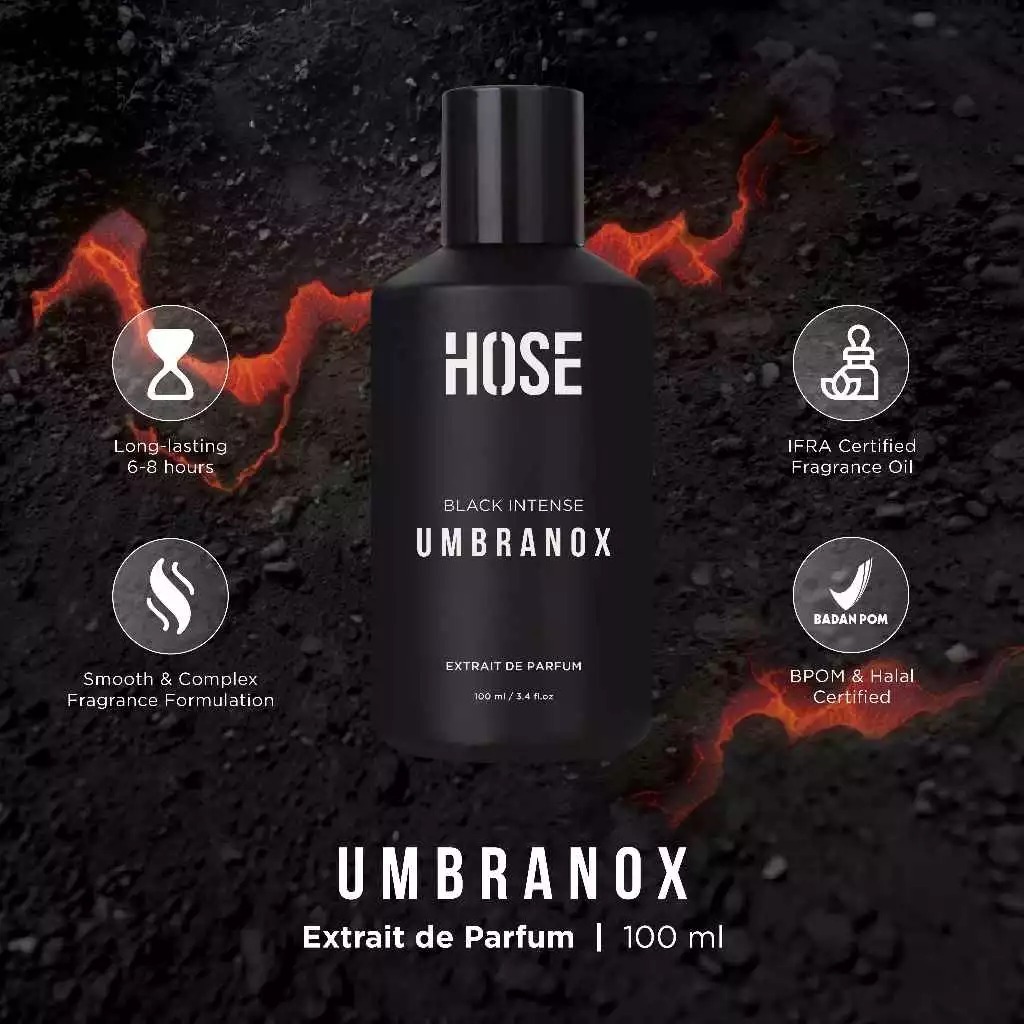 Jual HOSE EDP Black Intense Umbranox Extrait de Parfum 100 ml | Shopee ...