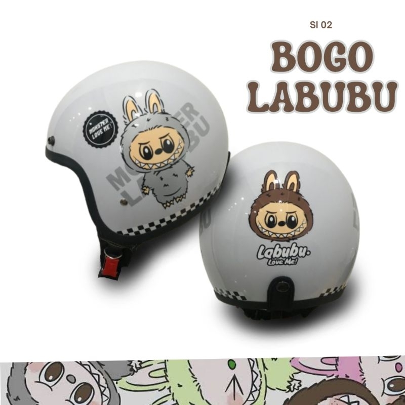 Jual Helm Bogo Dewasa Labubu Series Viral 100% SNI Premium | Shopee ...