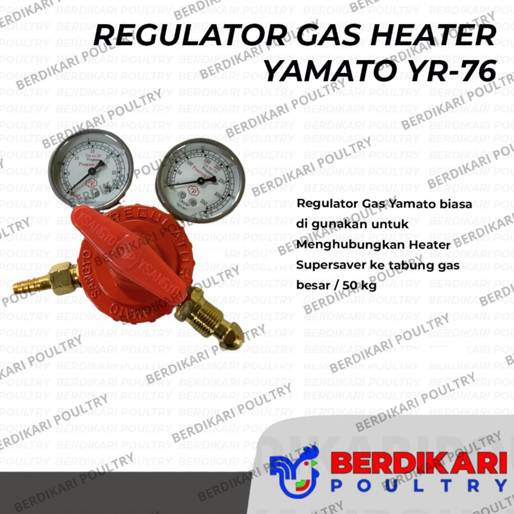 Jual WELDY Yamato Regulator ACETYLENE YR-76 / Regulator Gas Super Sever Heater Yamato YR-76 ...