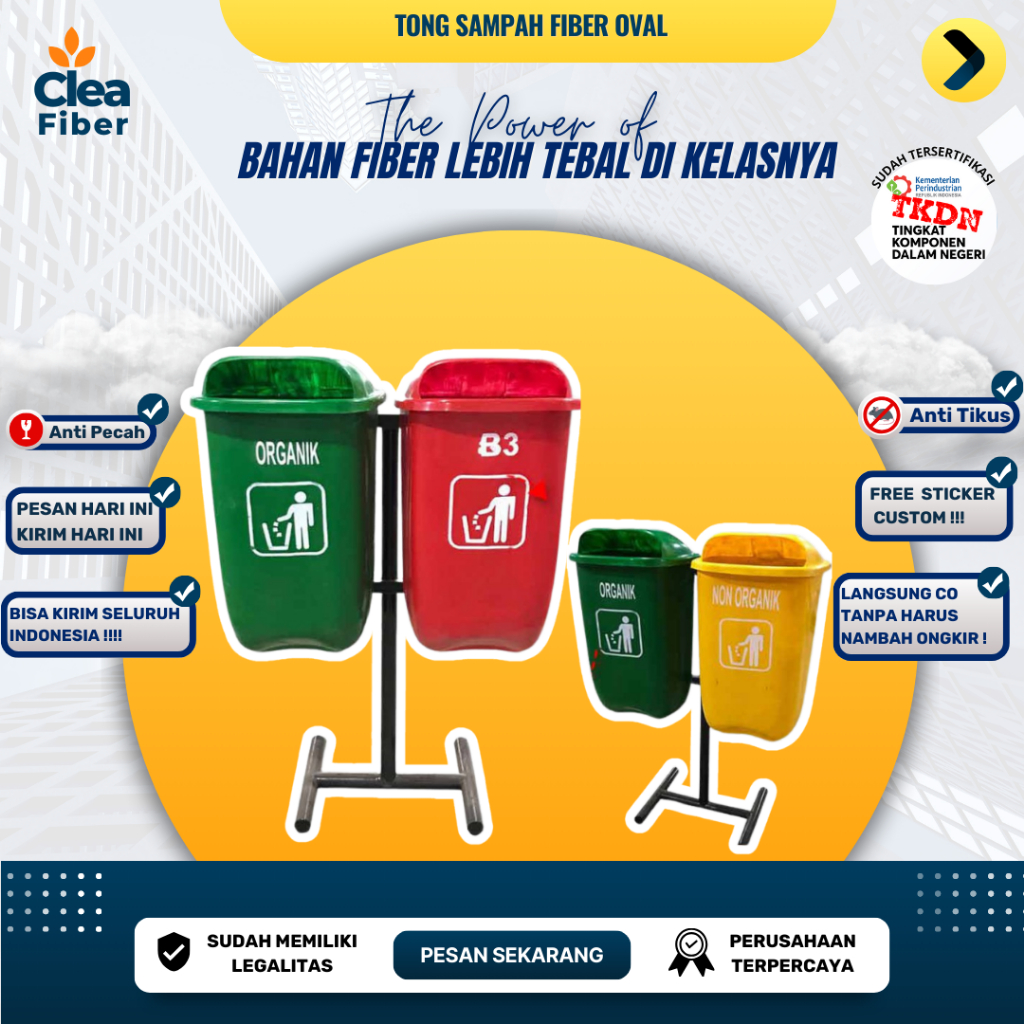 Jual TONG SAMPAH FIBER OVAL | Shopee Indonesia