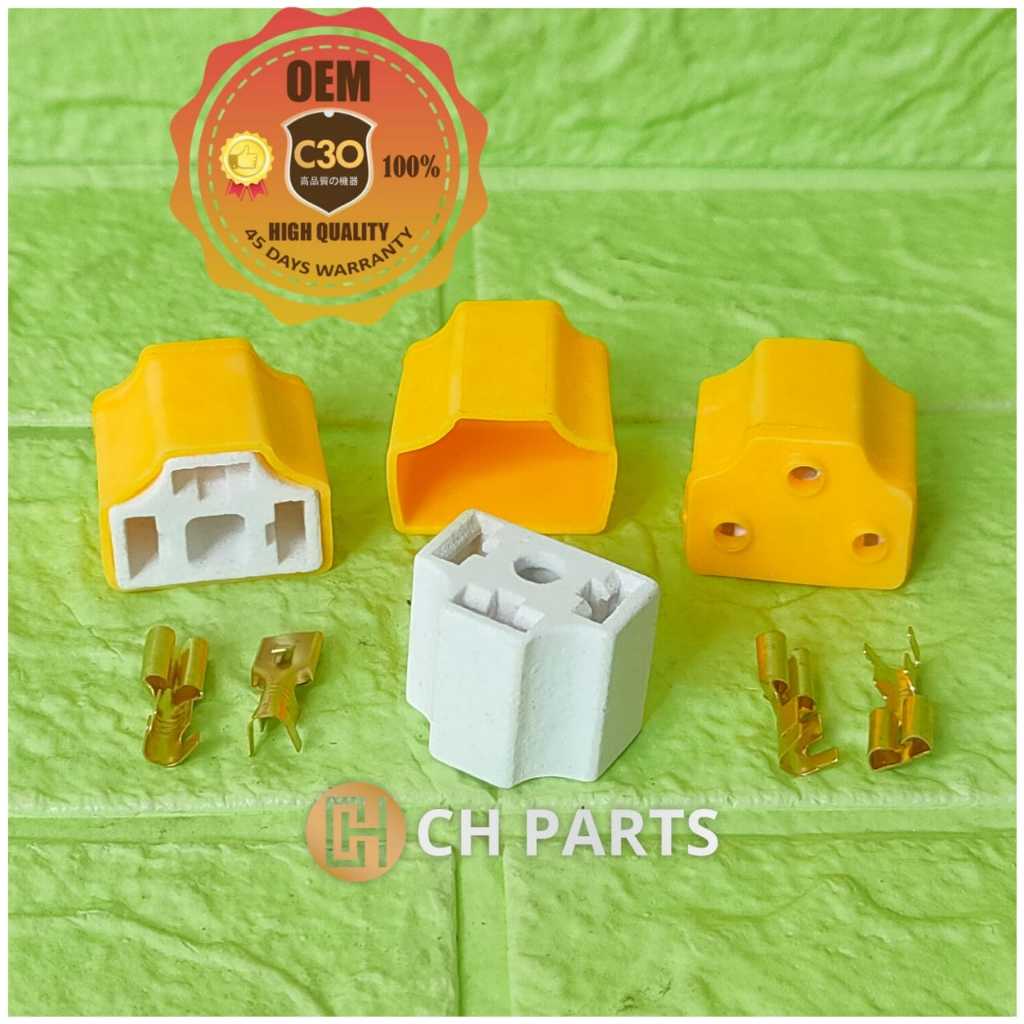 Jual Soket Socket sealbeam Rumah Lampu Kosongan H4 Keramik High Quality ...