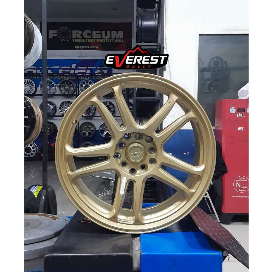 Jual Velg Mobil Golf Polo Veloz Xenia Grandis Stream Ring 17 Lebar 7,5 HSR NX SPO Warna Gold ...