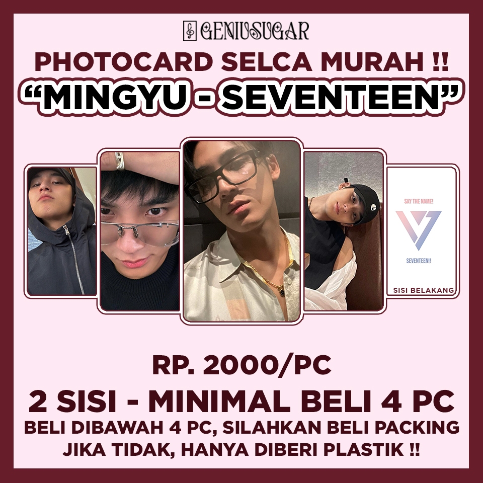 Jual [MIN. BELI 4 PC] SEVENTEEN MINGYU SELCA UNOFFICIAL PHOTOCARD ...