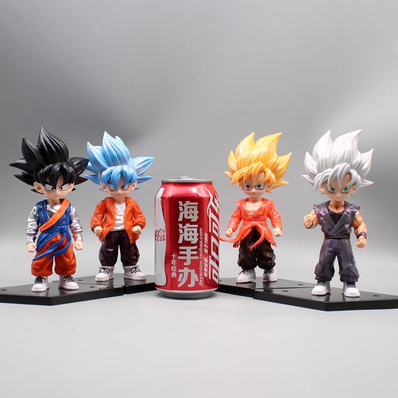 Jual Action Figure Dragon Ball Goku Kids Chibi Sun Wukong Rambut Biru ...