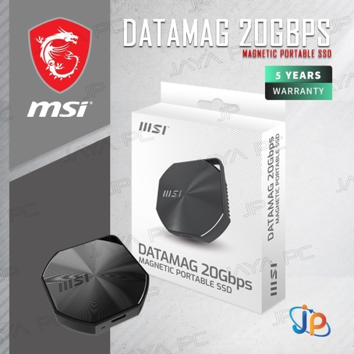 Jual MSI DATAMAG 20Gbps 2TB - Magnetic Portable External SSD USB Type-C ...