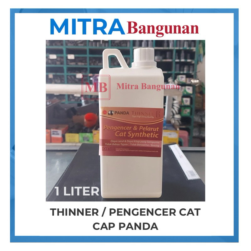 Jual PANDA THINNER B THINER PENGENCER PELARUT CAT UKURAN 1 LITER ...