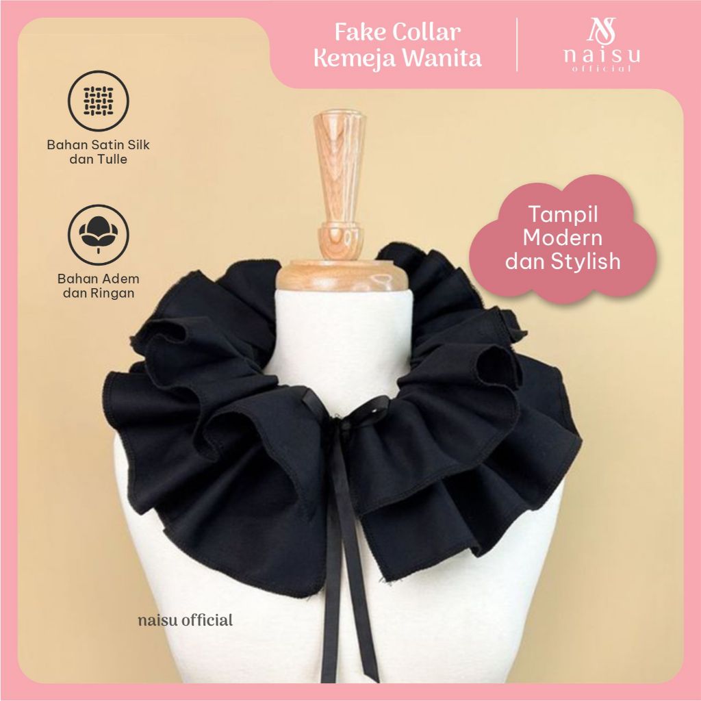 Jual Fake Collar Kerah Palsu Kemeja Wanita Custom Berbagai Warna All Size by Handmade Naisu ...
