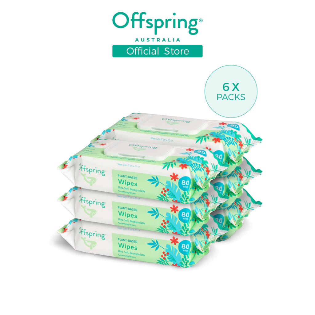 Jual Offspring Tisu Basah Bayi Wet wipes Baby Six Pack - 6x80 | Shopee ...