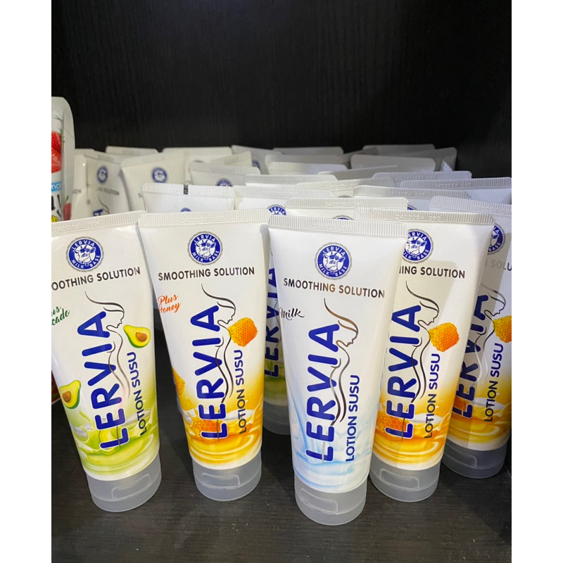 Jual LERVIA LOTION SUSU-MADU-AVOCADO SATU DUS ISI 24PCS | Shopee Indonesia