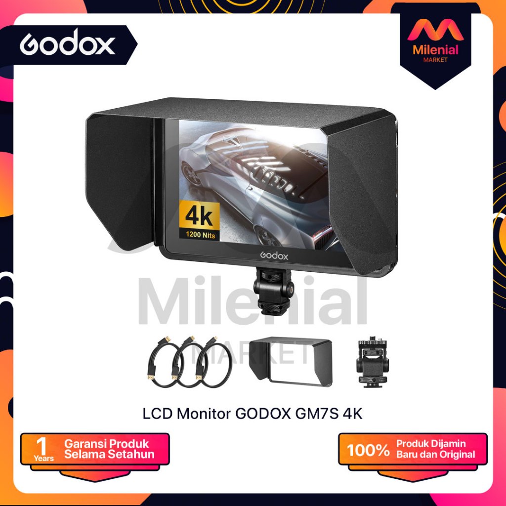 Jual Godox GM7S 4K HDMI 7 Inch Touchscreen Camera Field Monitor with ...