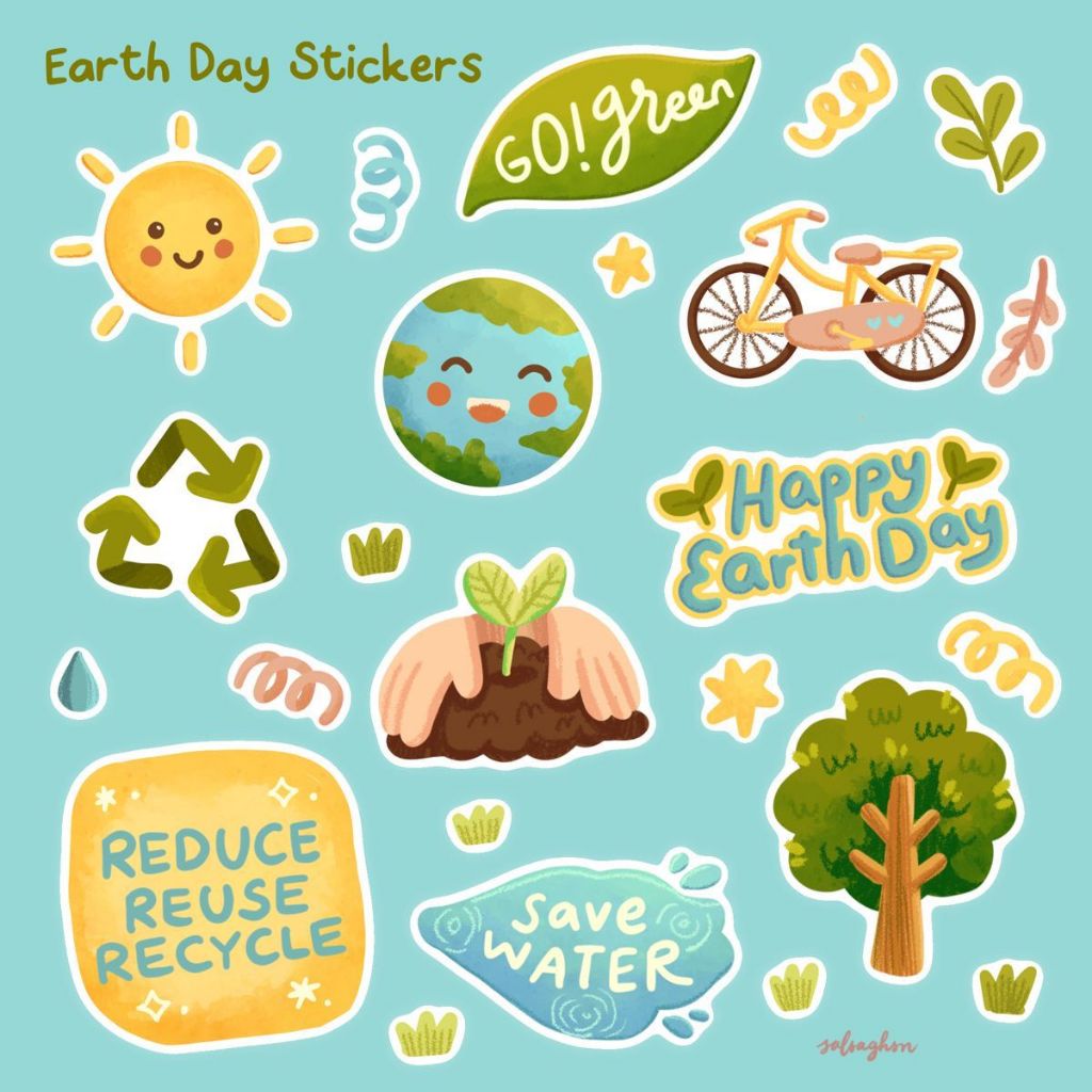 Jual Stiker Go Green Save The Earth Waterproof Sticker Motivasi Hiasan ...