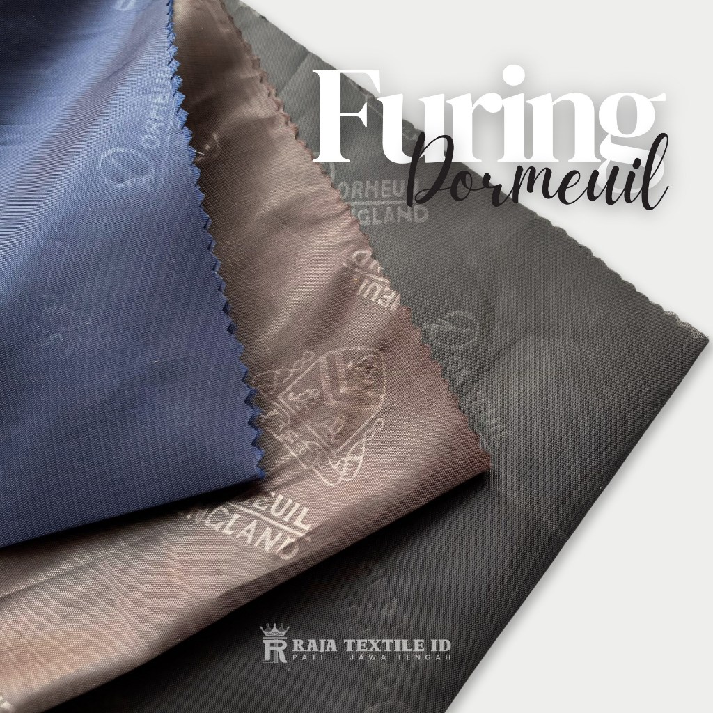Jual Kain Furing Dormeuil Puring Dormil Pooring Dormiel Bahan Satin ...