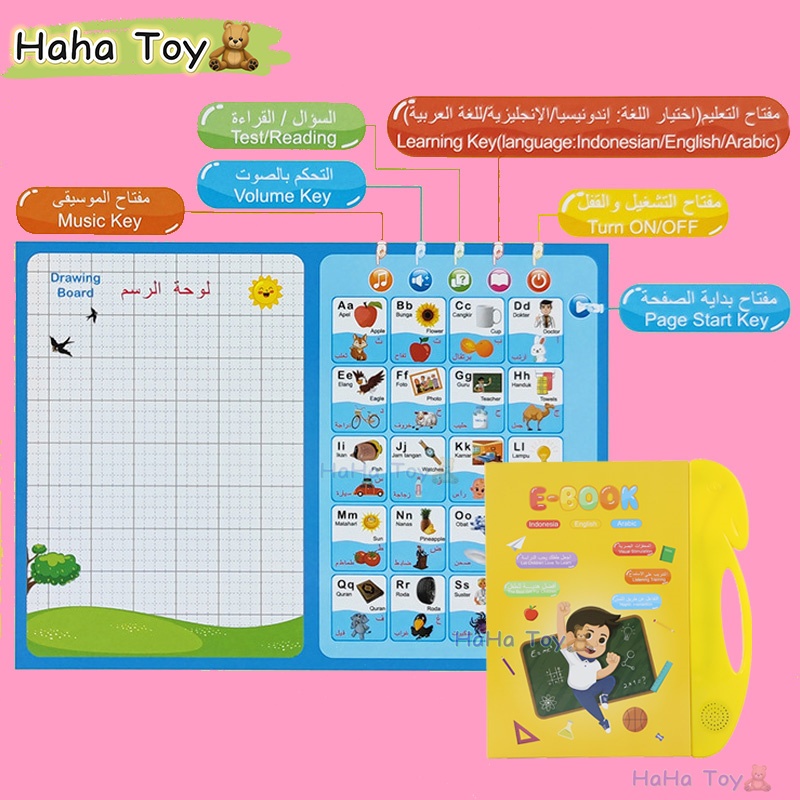 Jual HAHA TOY Educational Book Mainan buku edukasi anak Smart Book ...