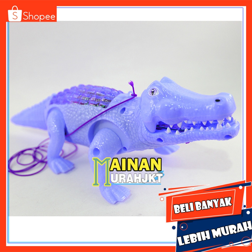 Jual MAINAN ANAK MURAH BUAYA ROBOT MUSIK BERJALAN BUAYA BO PR17751 ...