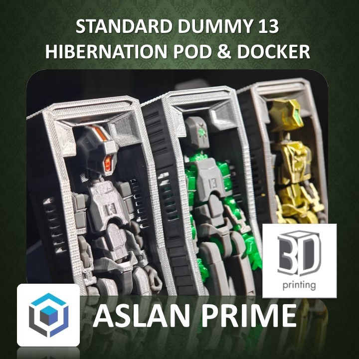 Jual STANDARD DUMMY 13 HIBERNATION POD & DOCKER 3D Print (Figur tidak ...