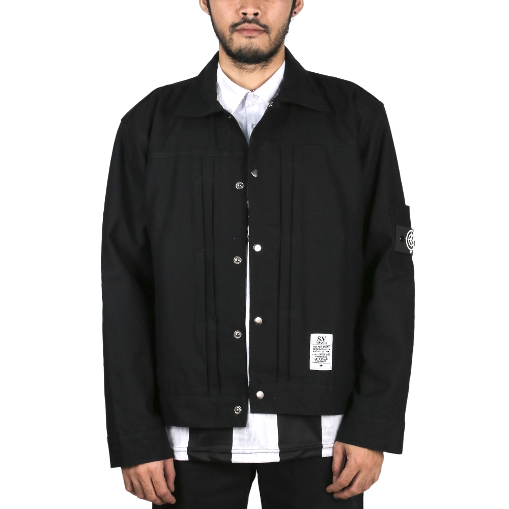 Jual SV.Brands - Trucker Black Jacket - Jaket Outwear Pria Wanita ...