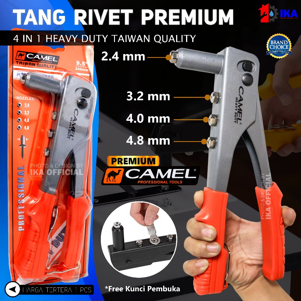 Jual Camel Tang Rivet HEAVY DUTY Taiwan / Tang Rivet HEAVY DUTY 9,5inch ...
