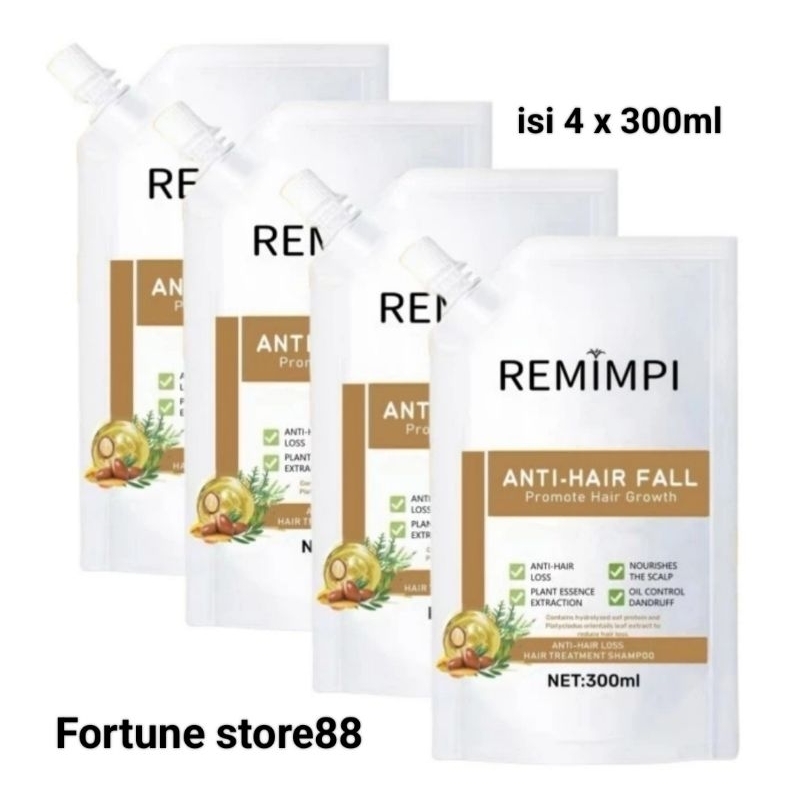 Jual Shampoo remimpi penumbuh rambut anti hair fall/paket isi 4 x 300ml ...