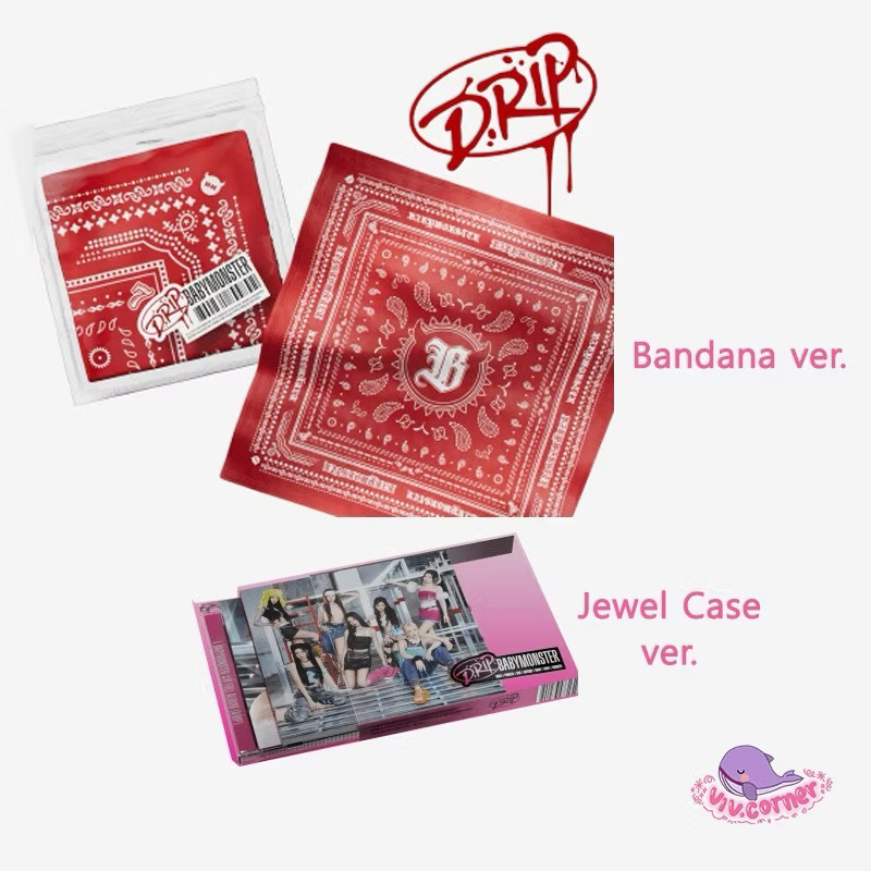 Jual BABYMONSTER Drip - Bandana ver, Jewel ver - Baemon YG | Shopee ...