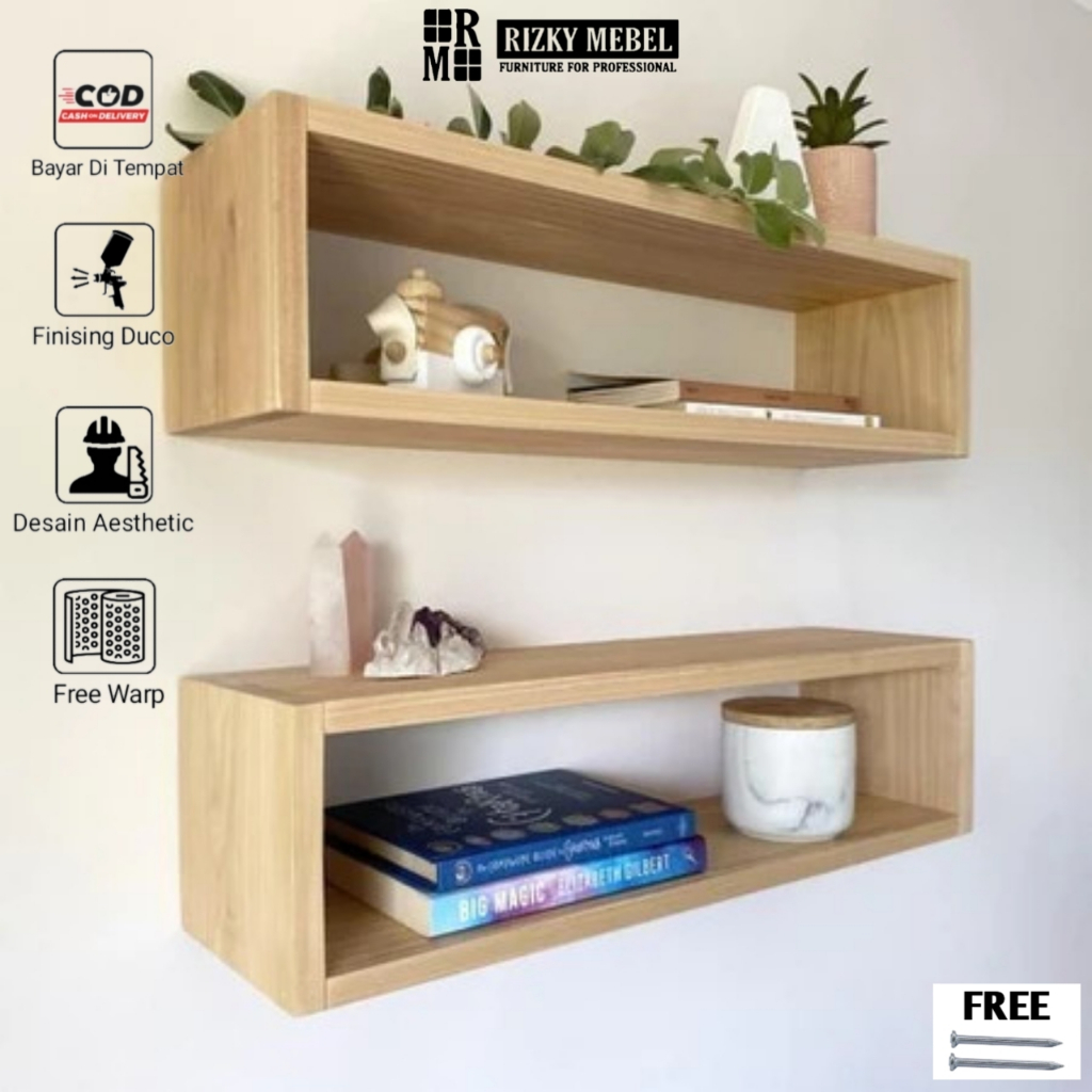 Jual Rak Ambalan Aksesoris Ukuran 40x10x15 Rak Serbaguna Aesthetic Rak ...